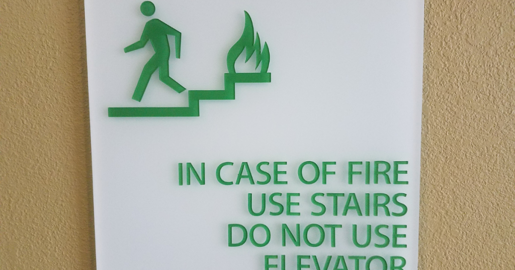 Fire Safety Signs for Arizona Buildings | B&W Fire Security Systems