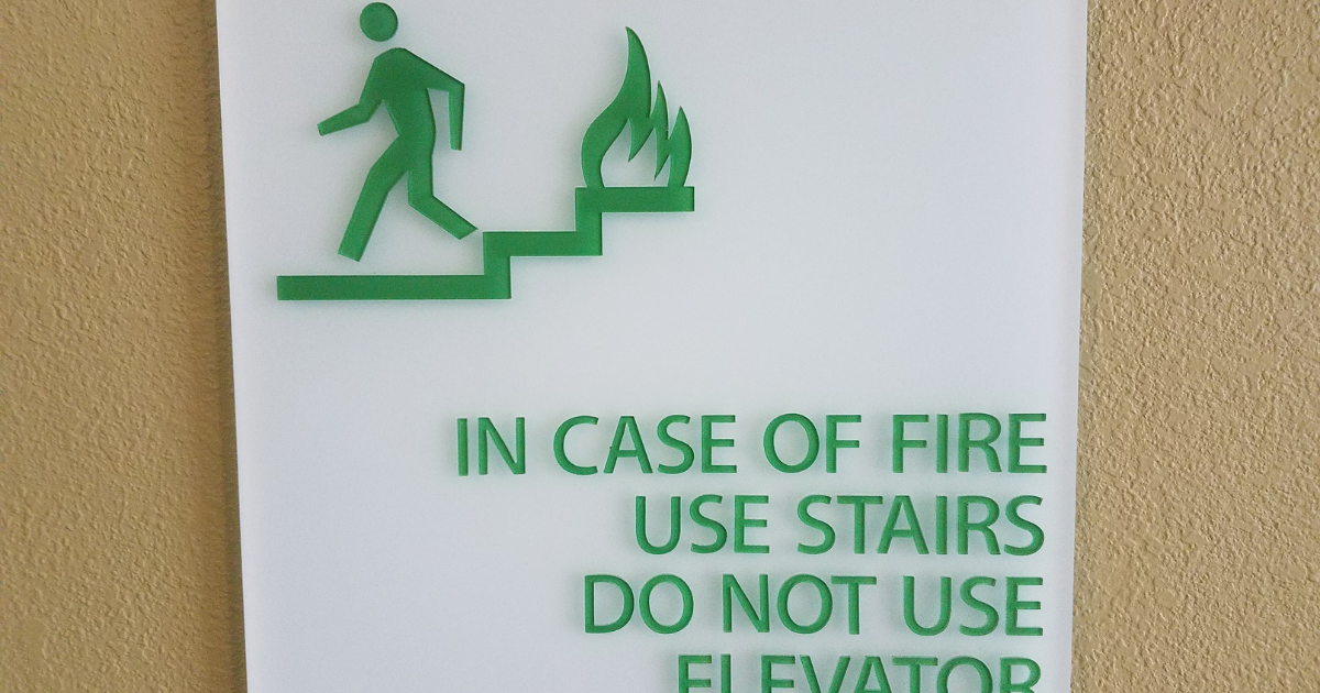Fire Safety Signs for Arizona Buildings | B&W Fire Security Systems